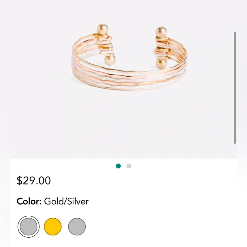 Bancroft | Jewelry | Bancroft Martin Mini Layered Metal Cuff Bracelet ...